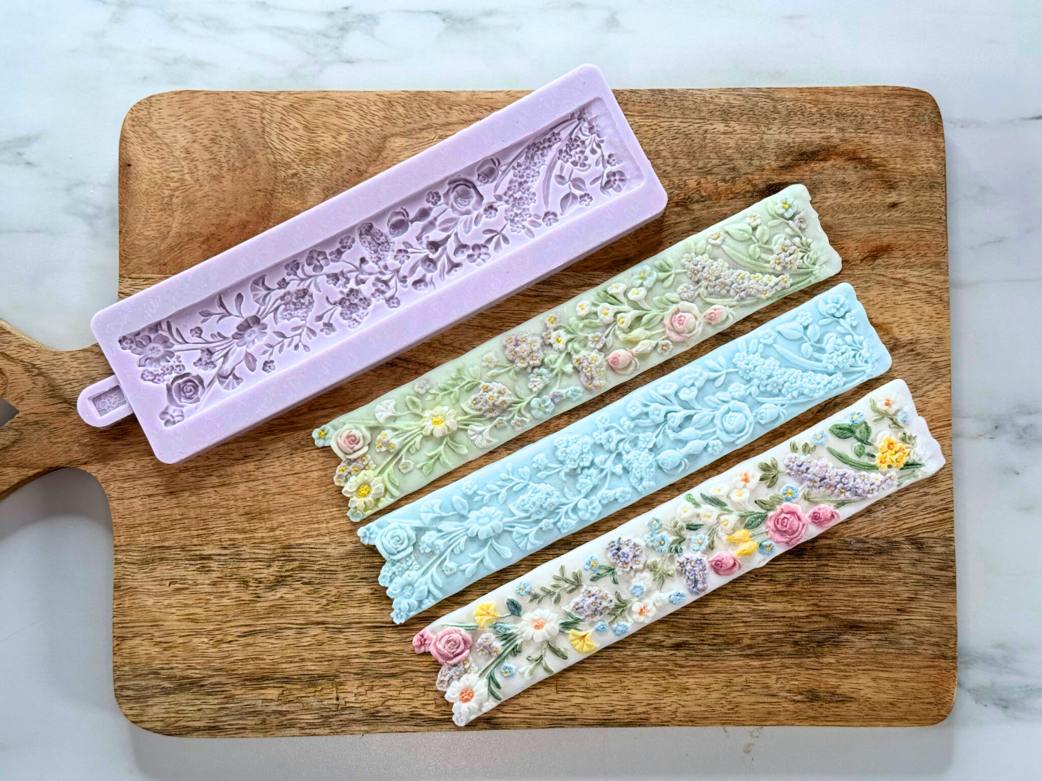 Floral Border Silicone Mould – Karen Davies Cakes